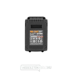 Újratölthető akkumulátor 20 V-os lítium-ion, 4000 mAh Procra